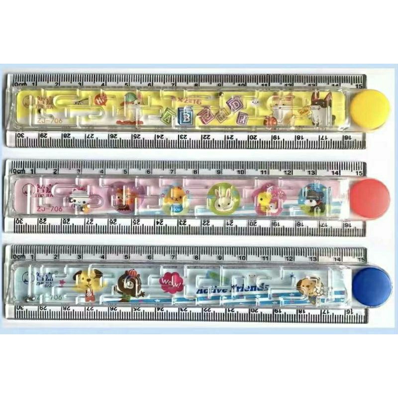 Cute Cartoon Student Folding Ruler 30cm Maze design | Shopee Malaysia
