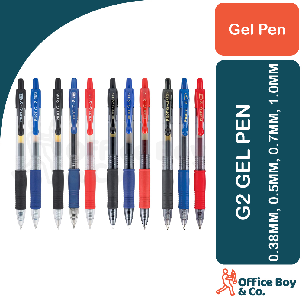 Pilot G-2 Gel Pen Refillable Retractable (1'pc) 0.38mm / 0.5mm / 0.7mm ...