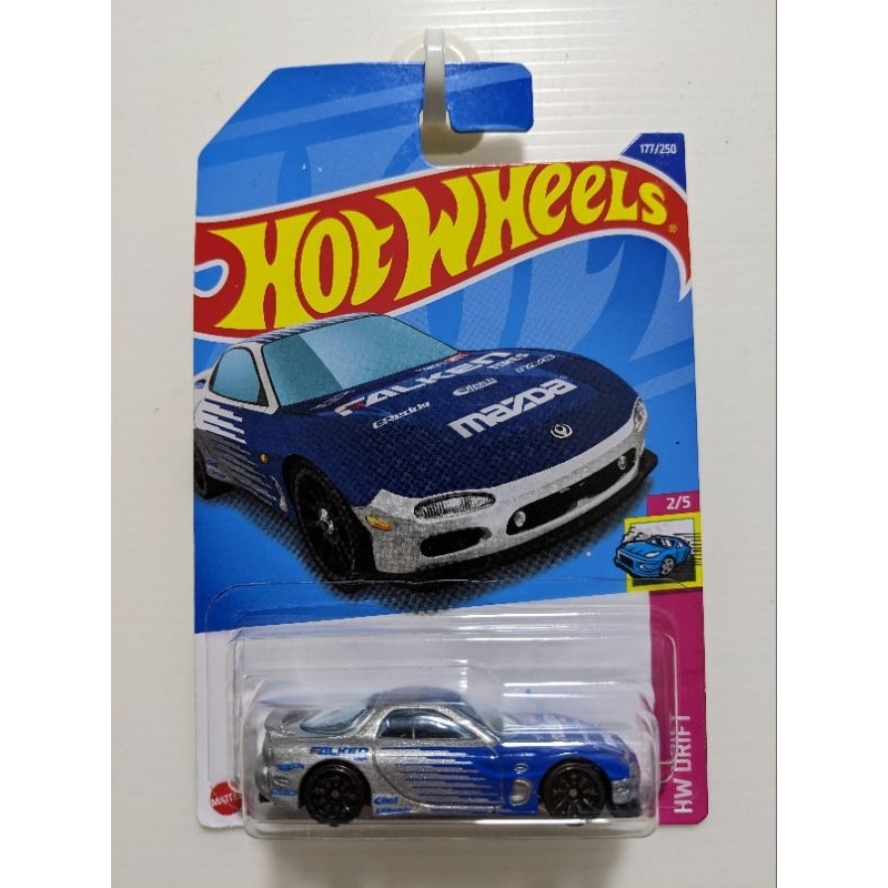 [💯 ORIGINAL] HOT WHEELS 95 MAZDA RX7 SILVER FALKEN (MAINLINE) (RTH ...