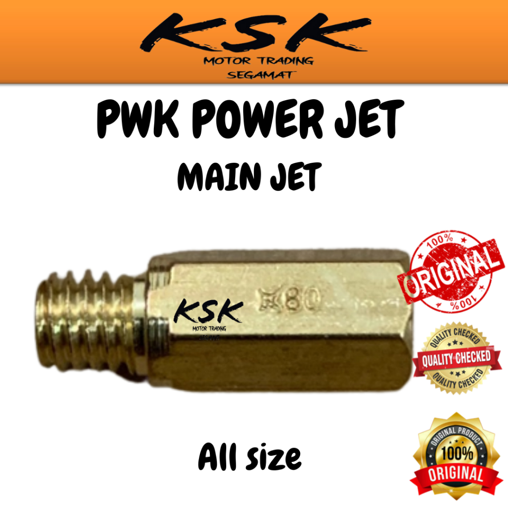 🔥🔥UMA PWK MAIN JET MAINJET MINYAK 80-300 FOR CARBURETOR POWERJET POWER ...