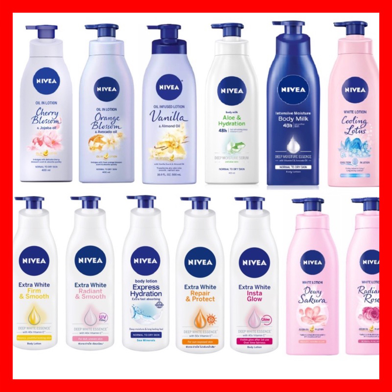 Nivea Body Lotion White Radiant Rose & Argan Oil in Lotion 200ml/350ml ...