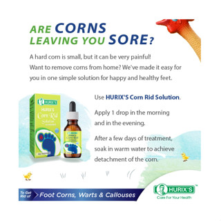 HURIX'S CORN RID SOLUTION 15ML MERAWAT KETIMUMUL / KETUAT DI KAKI ...