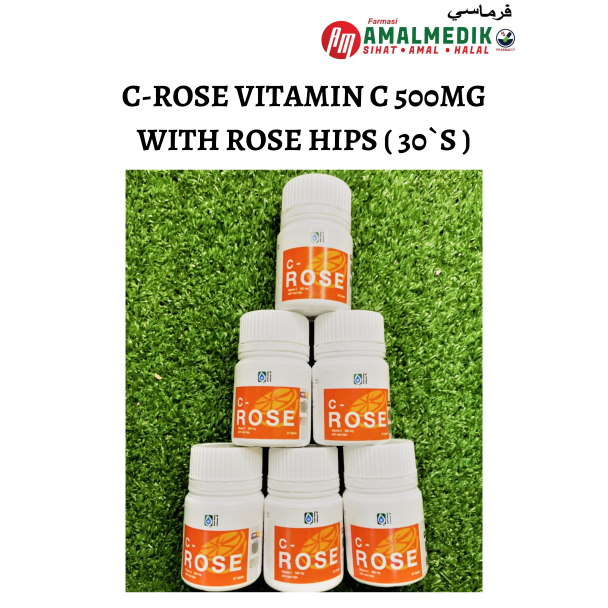 C - ROSE VITAMIN C 500MG WITH ROSESHIP ( 30 Tablet ) | Shopee Malaysia