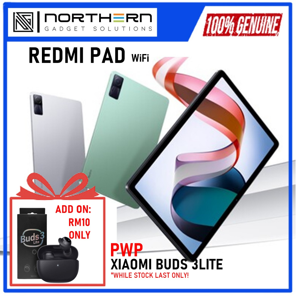 Redmi Pad Tablet 10inches display Wifi 3GB/4GB/6GB RAM & 64GB/128GB ROM ...