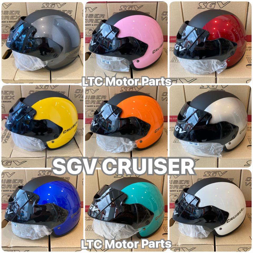 SGV CRUISER VISOREX HELMET SIRIM MALAYSIA SIZE:60CM (L) 100% ORIGINAL ...