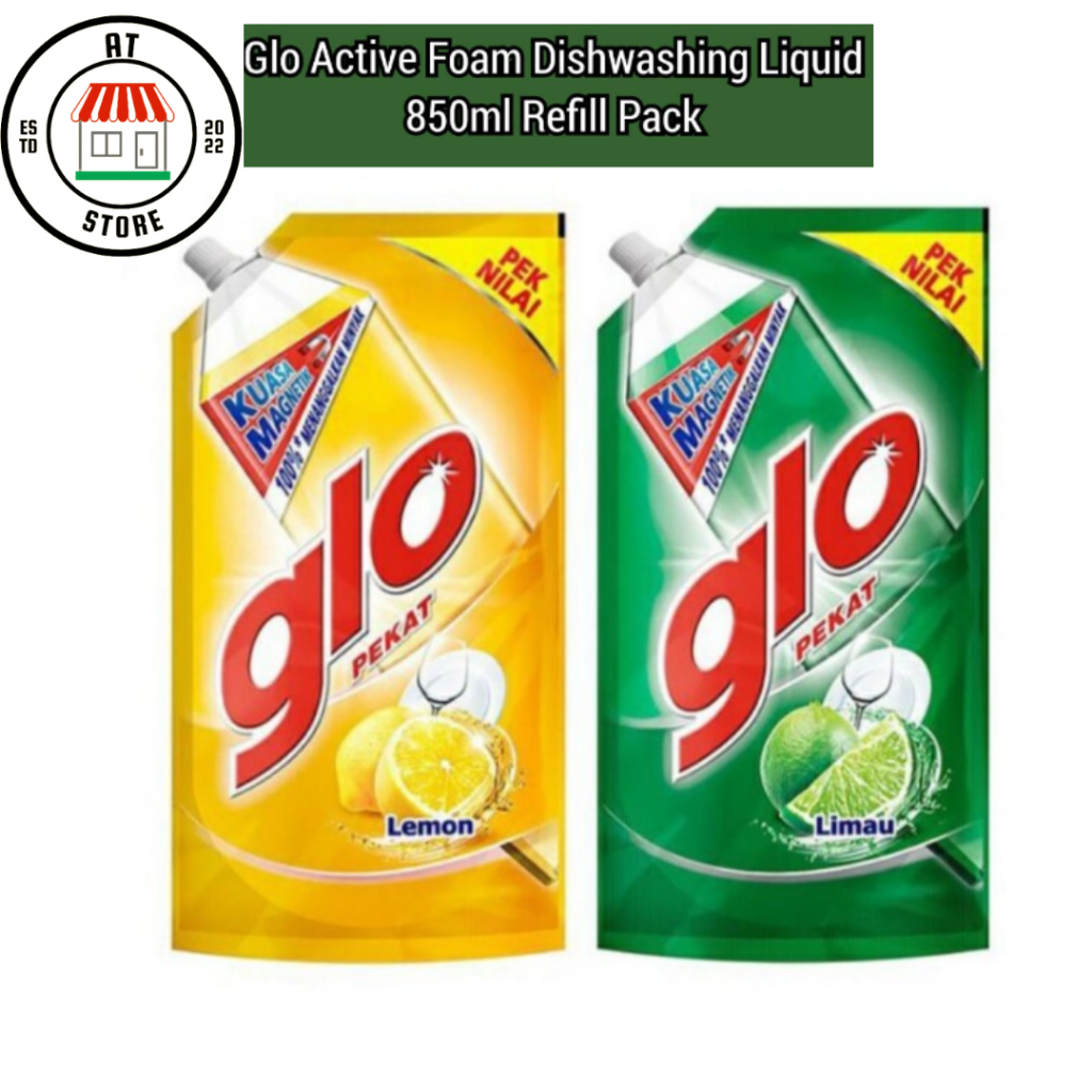 850ml Glo Refill Pencuci Pinggan Mangkuk Limau Lemon Dishwashing Liquid ...