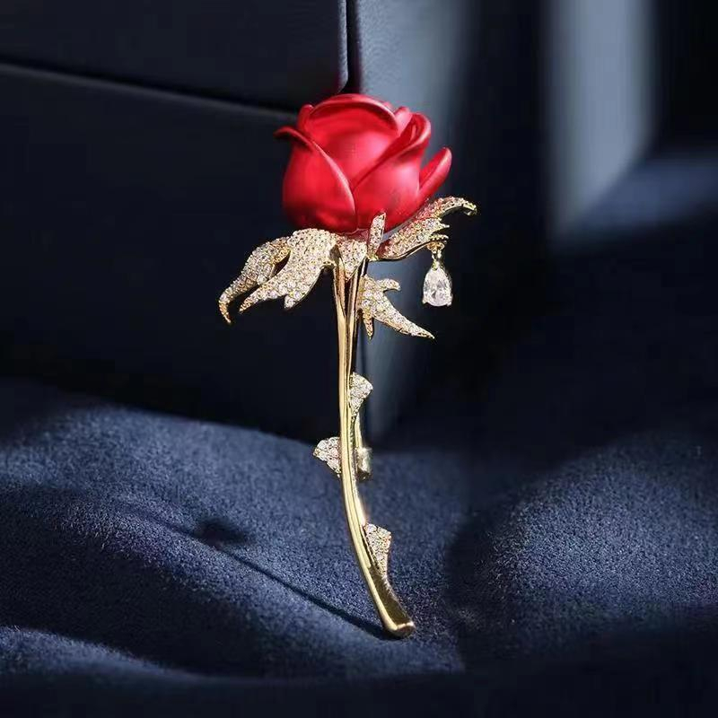 High-end Korean Rhinestones Brooch Pin Tudung Muslima Hijab Pin ...