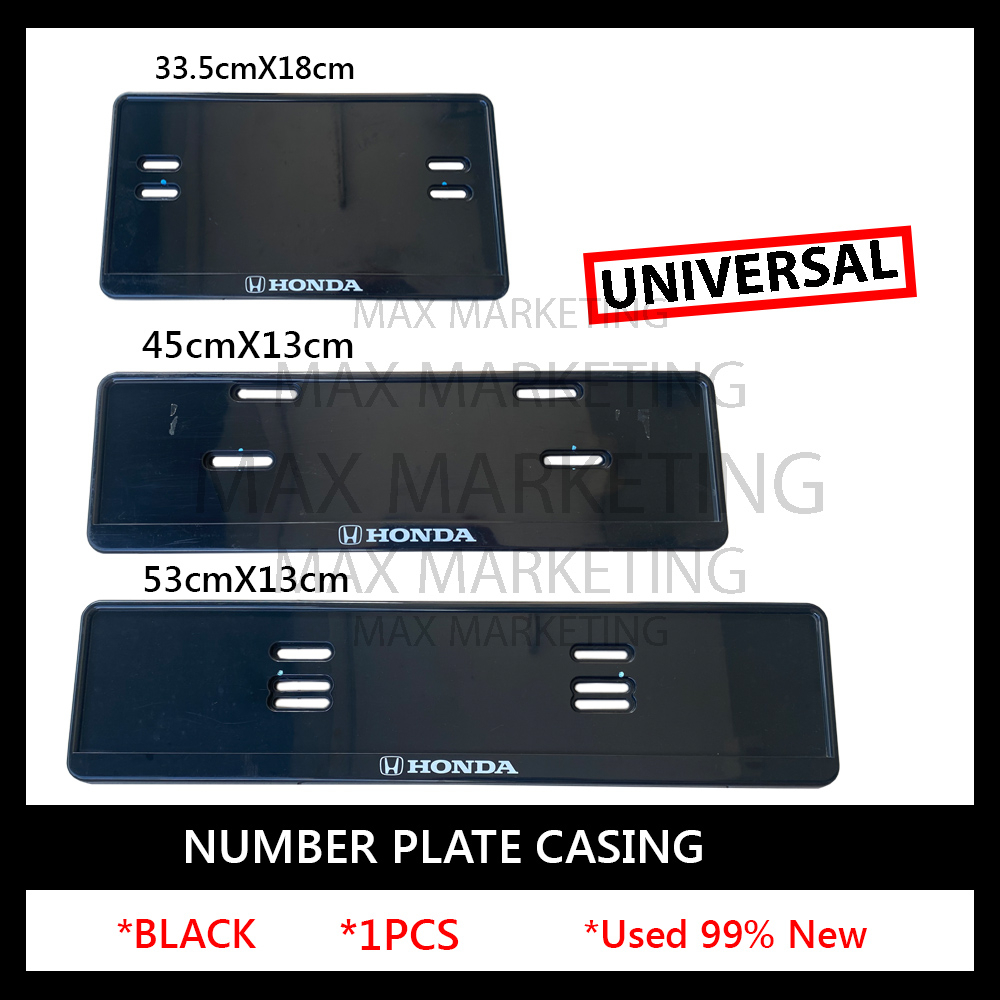 1 pcs Honda Universal Number Plate Casing No Plate Frame Rectangle ...