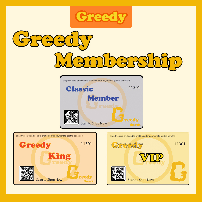 Greedy Snack Physical Card | Shopee Malaysia