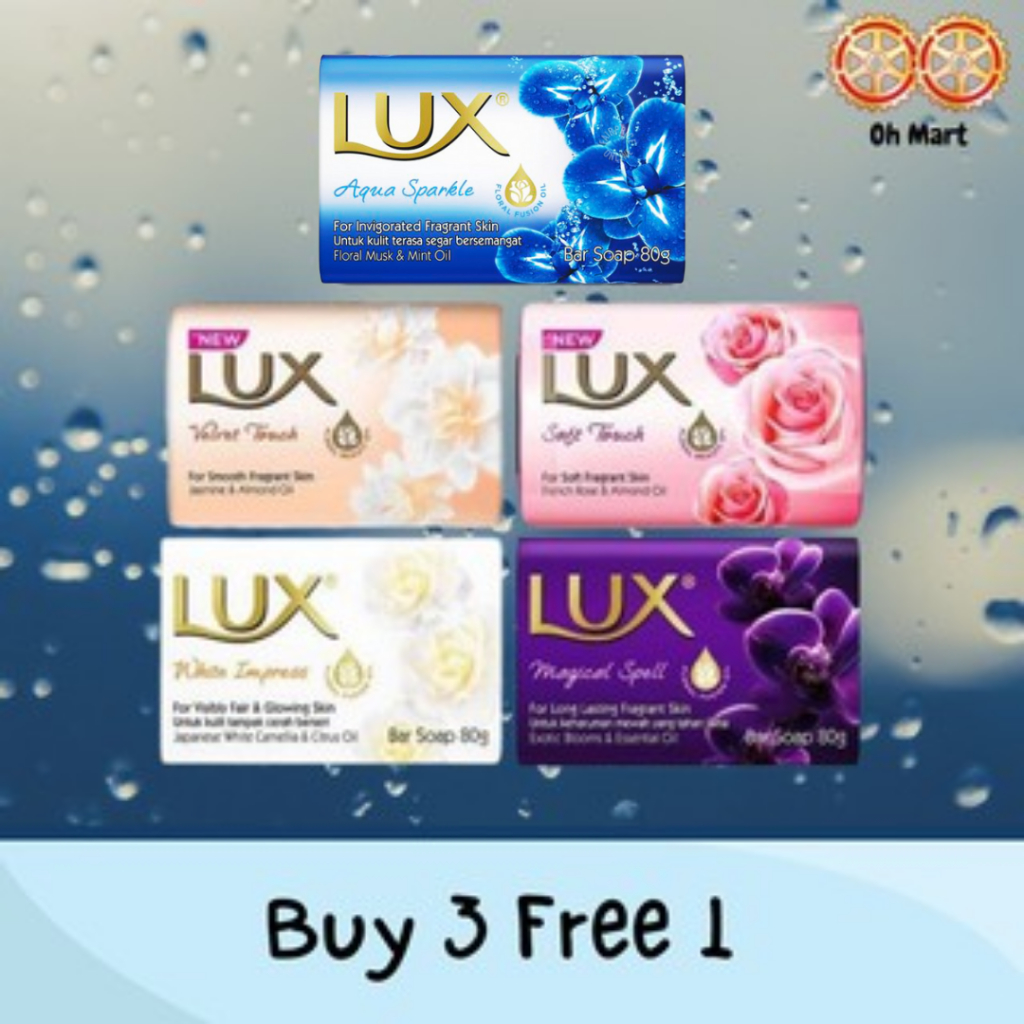 Lux Bar Soap Assorted Fragrance (70gx 4 bars) | Shopee Malaysia