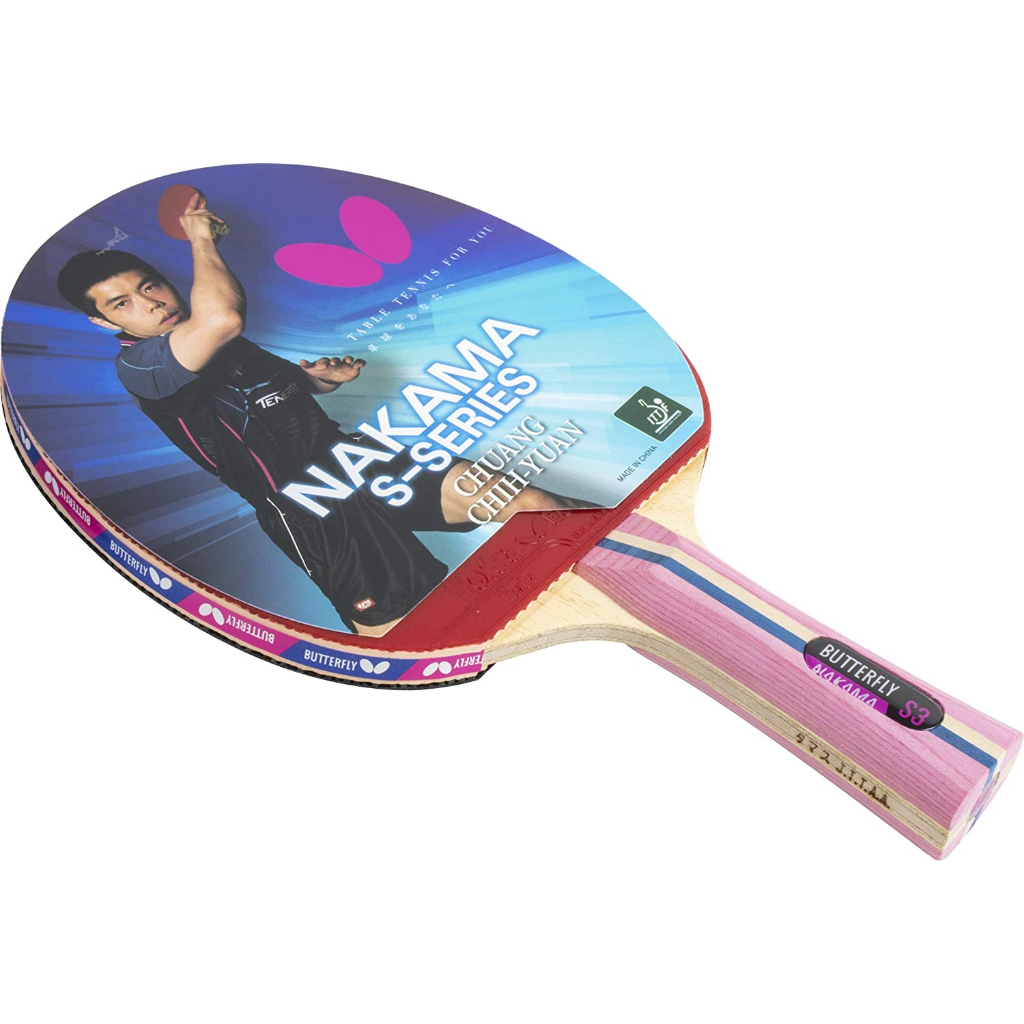Butterfly Table Tennis Racket Nakama S-3 Racket NAKS3 | Shopee Malaysia