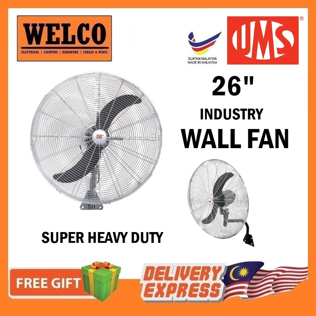 UMS 26" INDUSTRY WALL FAN [UIF-26W ] 100% COPPER MOTOR, SUITABLE ...