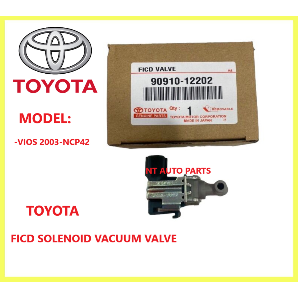 ORIGINAL TOYOTA VIOS NCP4 YARIS FICD SOLENOID VACUUM VALVE SWITCH 90910 ...