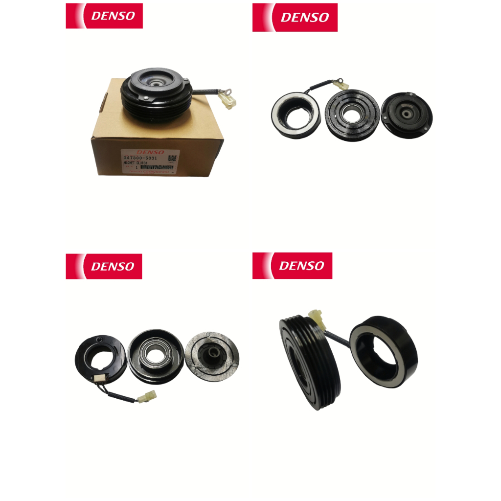 DENSO 247300-5030 4Pk Magnet Clutch Set for Perodua Myvi Year 2005 1.3 ...