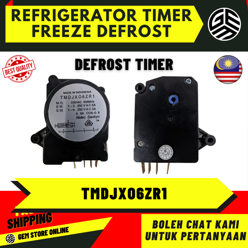 MIDEA Refrigerator Timer / Defrost Timer / Timer Peti Sejuk TMDJXO6ZR1 ...