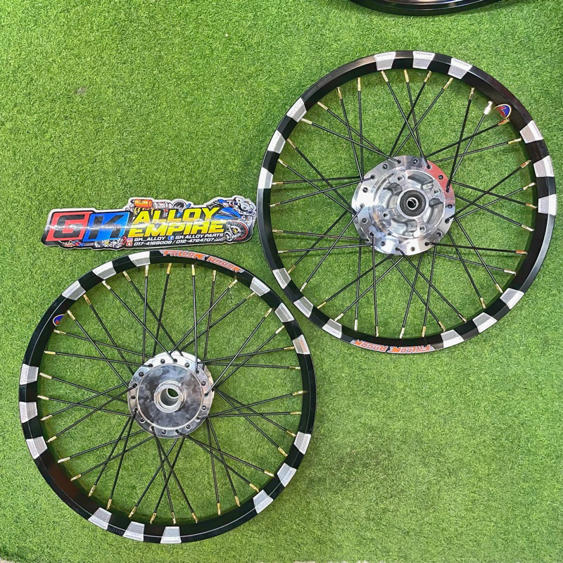 RIM ALLOY 3 CALIT UNTUK MOTOR HONDA WAVE DASH, FUTURE, 125zr, LAGENDA ...