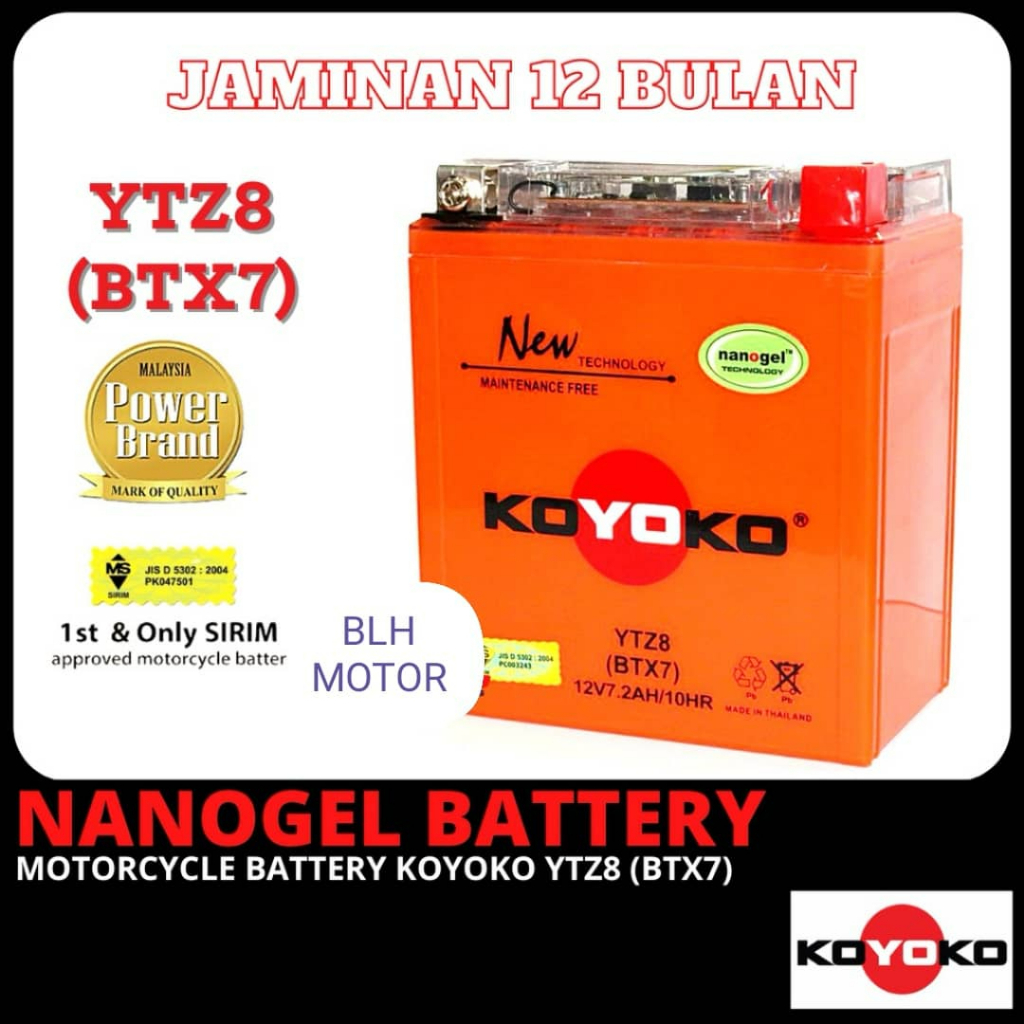 2024} KOYOKO YTZ8V / YTZ8 FOR XMAX / R25 / MT25 /KLX 250 / CB 300R / CB 500X / CRF 250L/ BENELLI ...