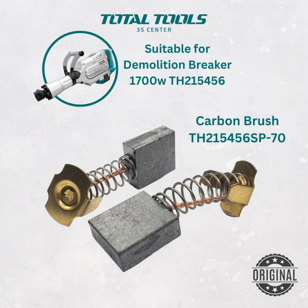 TOTAL Carbon Brush for TH215456 Demolition Breaker - TH215456 SP70 ...