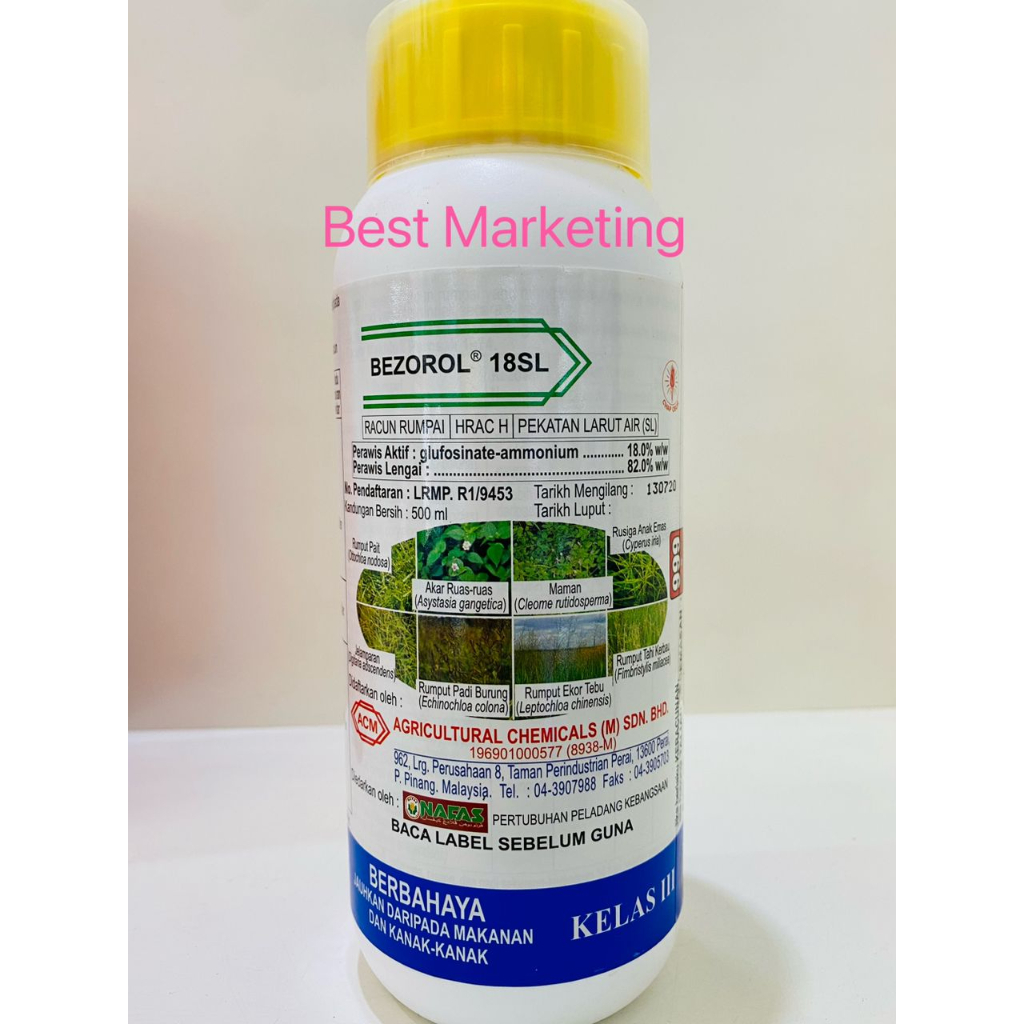 500ML Bezorol 18SL ACM / Racun Rumput Sambau/ Basta / Kenbast | Shopee ...