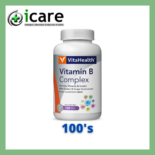 (EXP: 10/26) VITAHEALTH VITAMIN B COMPLEX 100'S | Shopee Malaysia