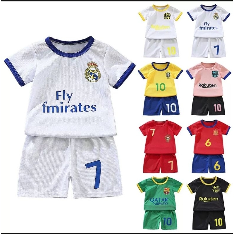 Baju Bola Sepak Jersey Baju Kids Jersey Children Football Suit Boys ...