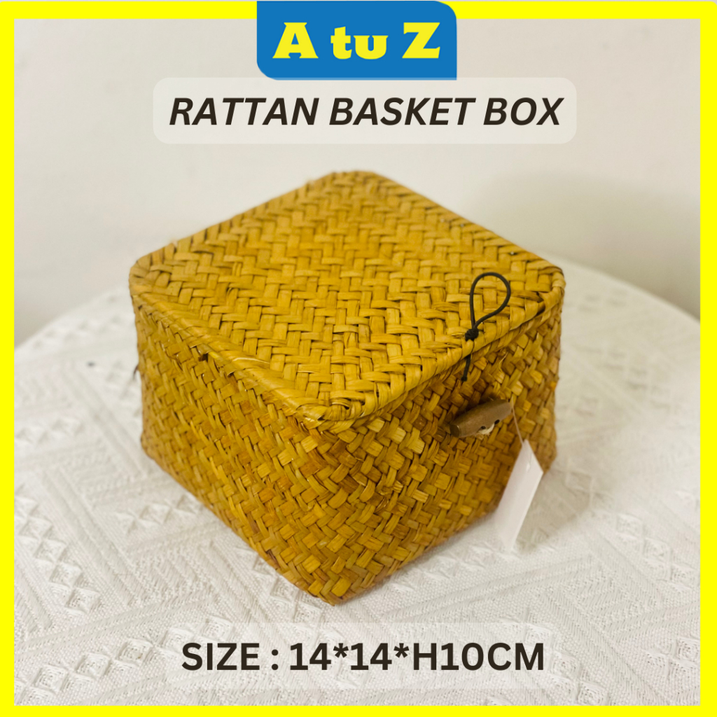AtuZ Rattan Basket Box Kotak Rotan Hantaran Decoration Home Decor Gift ...