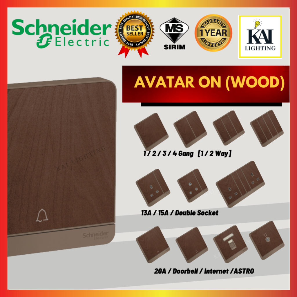 Schneider Electric Avatar On Full Series Switches With Fluorescent ...