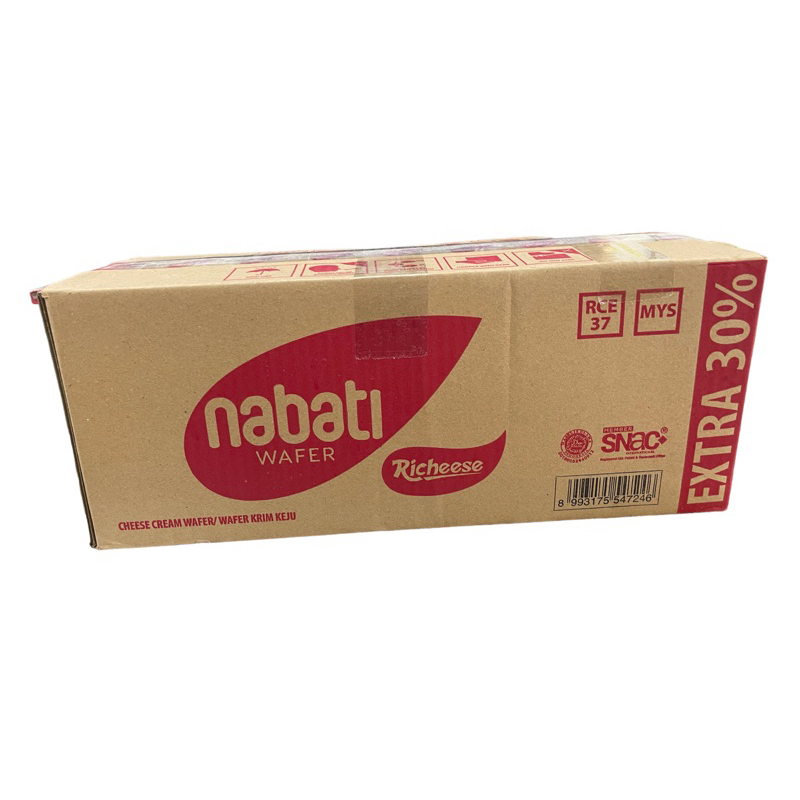 Nabati Wafer Extra 30% Richeese Richoco White Pink Lava 37g x 60pcs ...