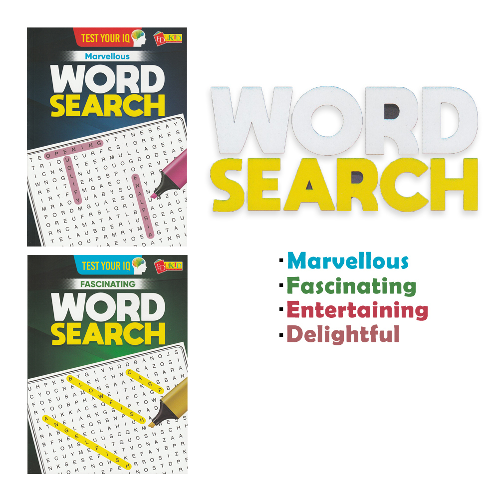 EDUKID | WORD SEARCH | TEST YOUR IQ - WORD SEARCH (DIFFICULTY ...