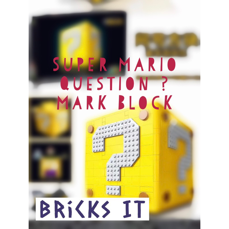 Lepin Super Mario 64 Question Mark ? Block (COMPATIBLE 71395) Building ...