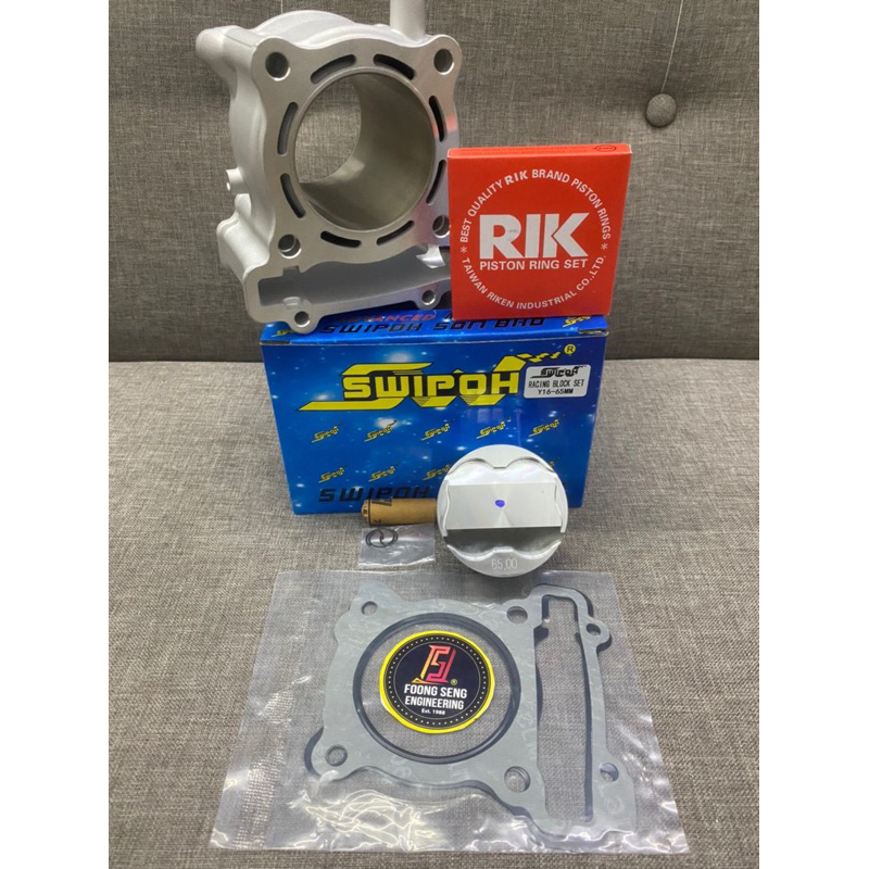 SWIPOH BLOCK LC135 / Y15 / NVX / Y16 SUPER CERAMIC LC 57mm 58 59 60mm ...