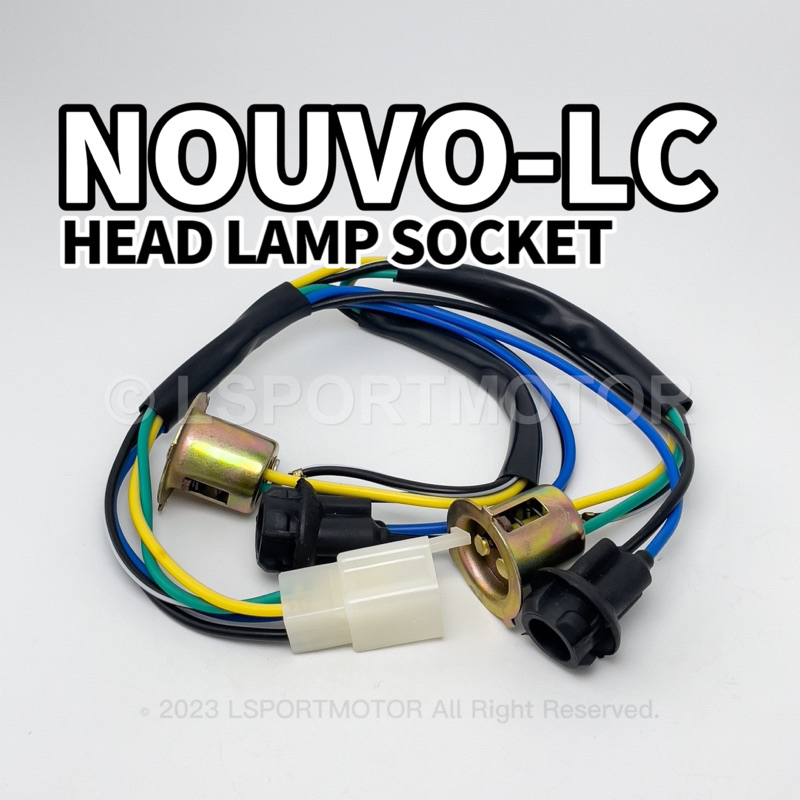 YAMAHA NOUVO-LC HEAD LAMP SOCKET FRONT DEPAN LAMPU KEPALA SOCKET WIRE WIRING NOUVOLC | Shopee ...
