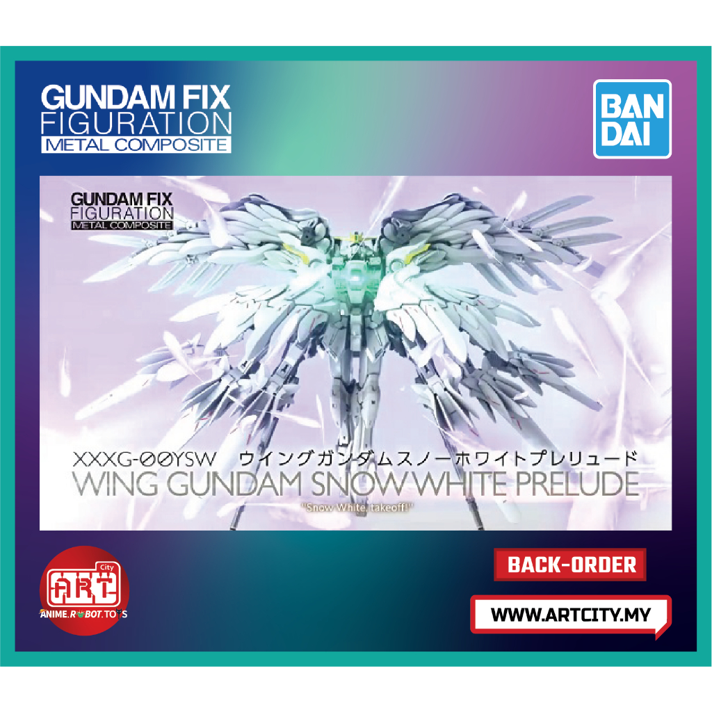 Bandai Gundam Fix Figuration Metal Composite - Wing Gundam Snow White Prelude - 1/100 Scale ...
