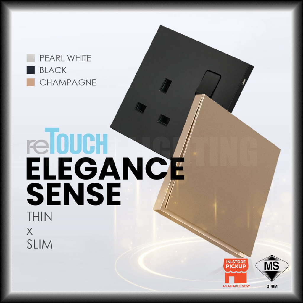 [SIRIM] reTouch Elegance Sense's Modern Socket Wall Switch Door Bell ...