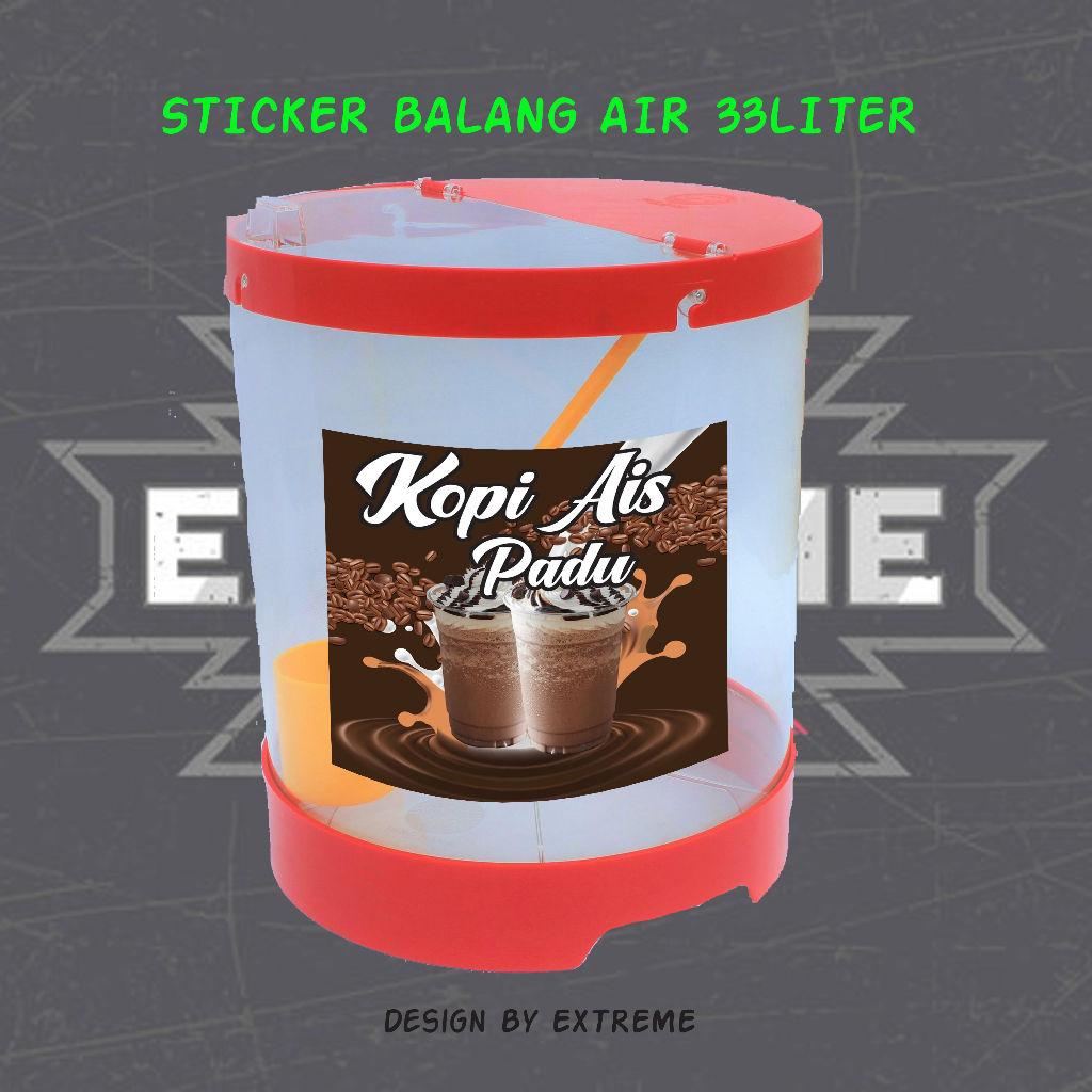 STICKER BALANG KOPI AIS PADU SBKAP012 (Size 12inci) | Shopee Malaysia