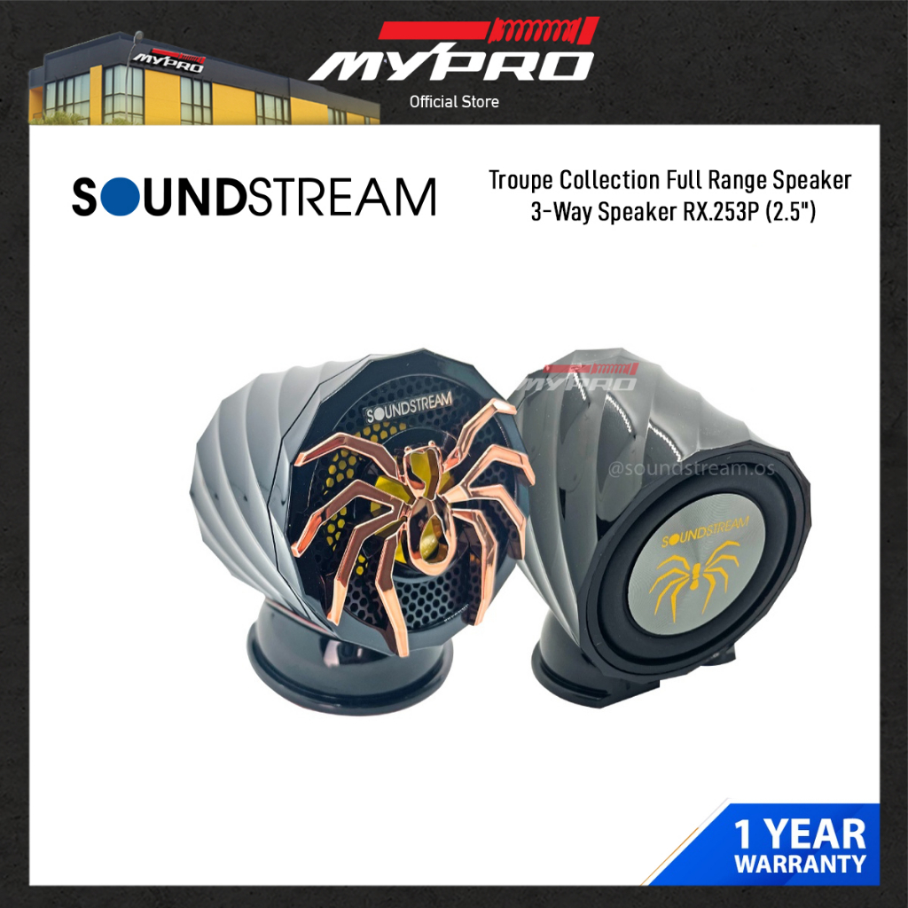 Soundstream Troupe Collection Full Range Speaker 3-Way Speaker RX.253P ...