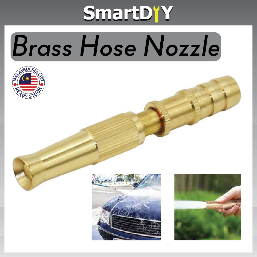 Solid Brass Hose Nozzle For Garden Hose | Shopee Malaysia