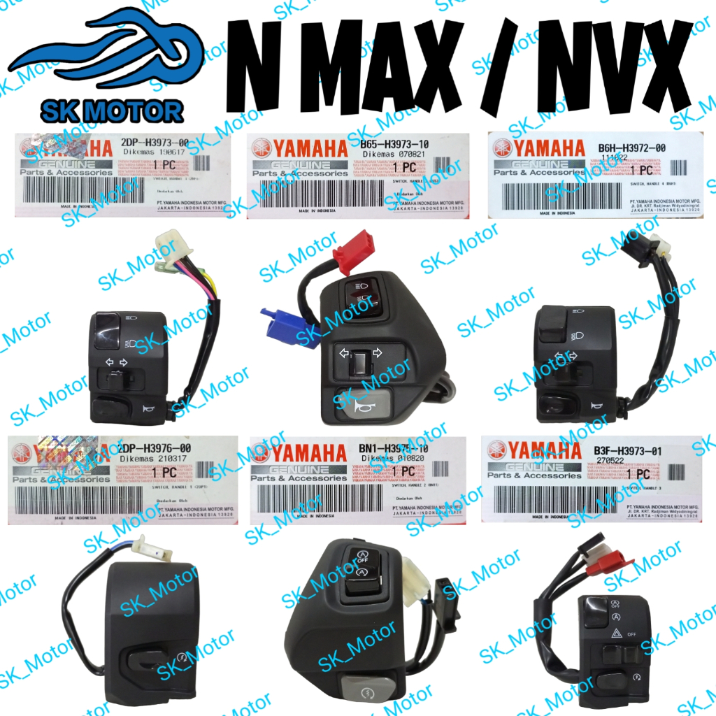 Yamaha NVX 155 V1 V2 / N MAX NMAX V1 V2 Original Handle Switch Left & Right / Suis Handel Tangan ...
