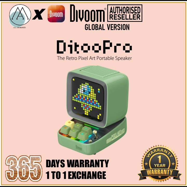 [AUTHENTIC] DIVOOM Ditoo Plus / PRO LED Portable Bluetooth Speaker RGB ...