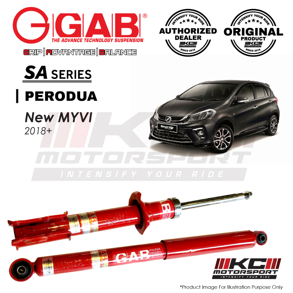Perodua Myvi 2018+ - GAB SA Series Heavy Duty Sport Absorber | Shopee ...