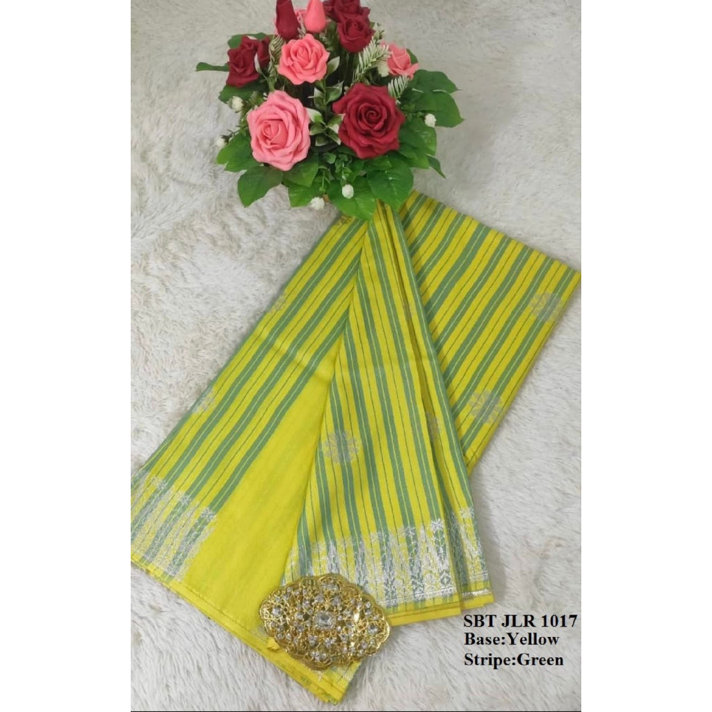 Songket Bunga Tabur Jalur Sepasang 4.25 meter(Pastel Color) | Shopee ...