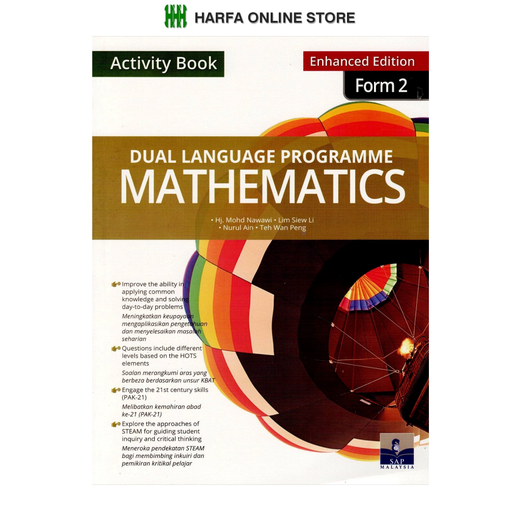 Activity Book Dual Language Programme Mathematics Form 2 ( Enhanced ...