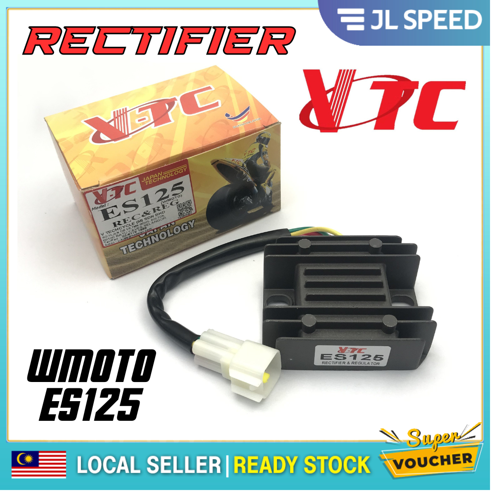 WMOTO ES125 ES 125 RECTIFIER / REGULATOR KATAP KATAU ORI VTC | Shopee ...
