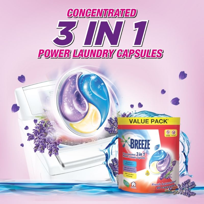 40'S BREEZE 5IN1 LAUNDRY CAPSULES 40's | Shopee Malaysia