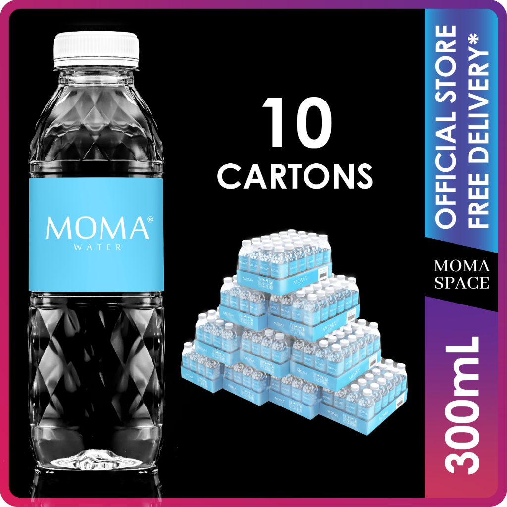Buy 10 cartons MOMAwater 300mL (10 cartons x 24 bottles) - Pure ...