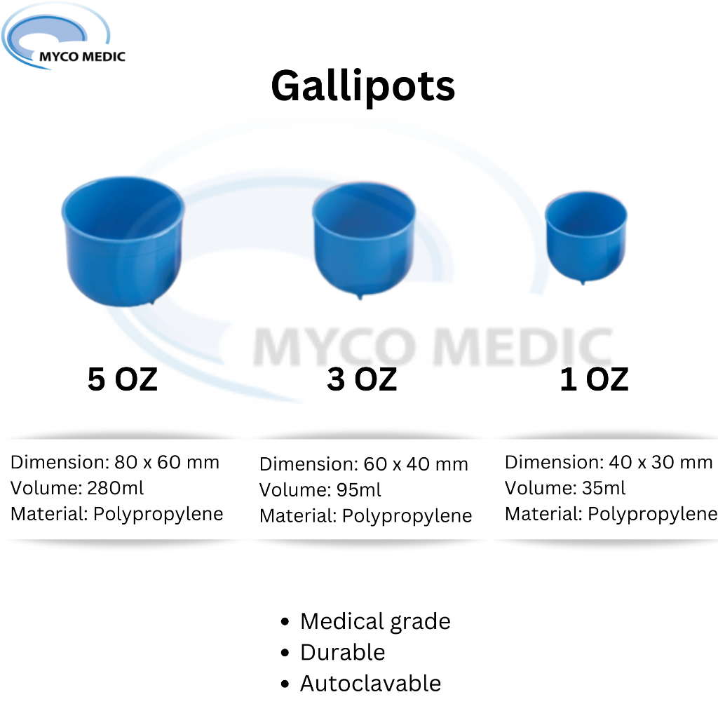 Gallipots / Polypropylene / Medical Grade / Size 1 Oz or 3 Oz or 5 Oz ...