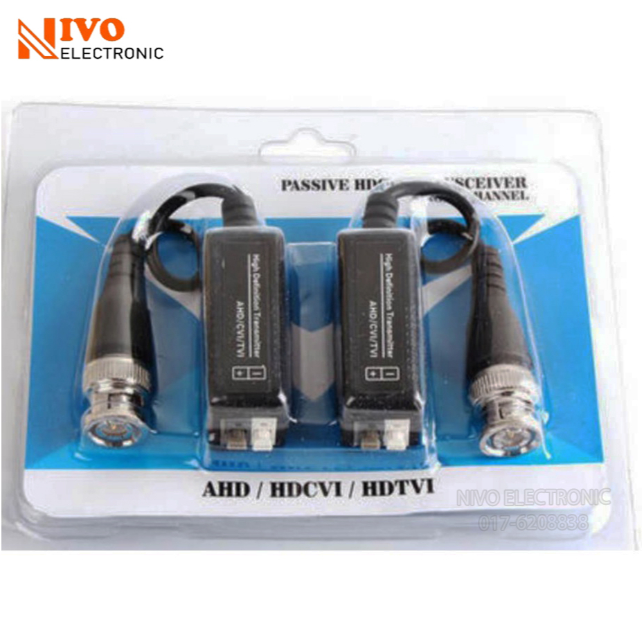 CCTV Passive Video BALUN BNC RG59 to CAT 5E & CAT 6 (1 PAIR) | Shopee Malaysia