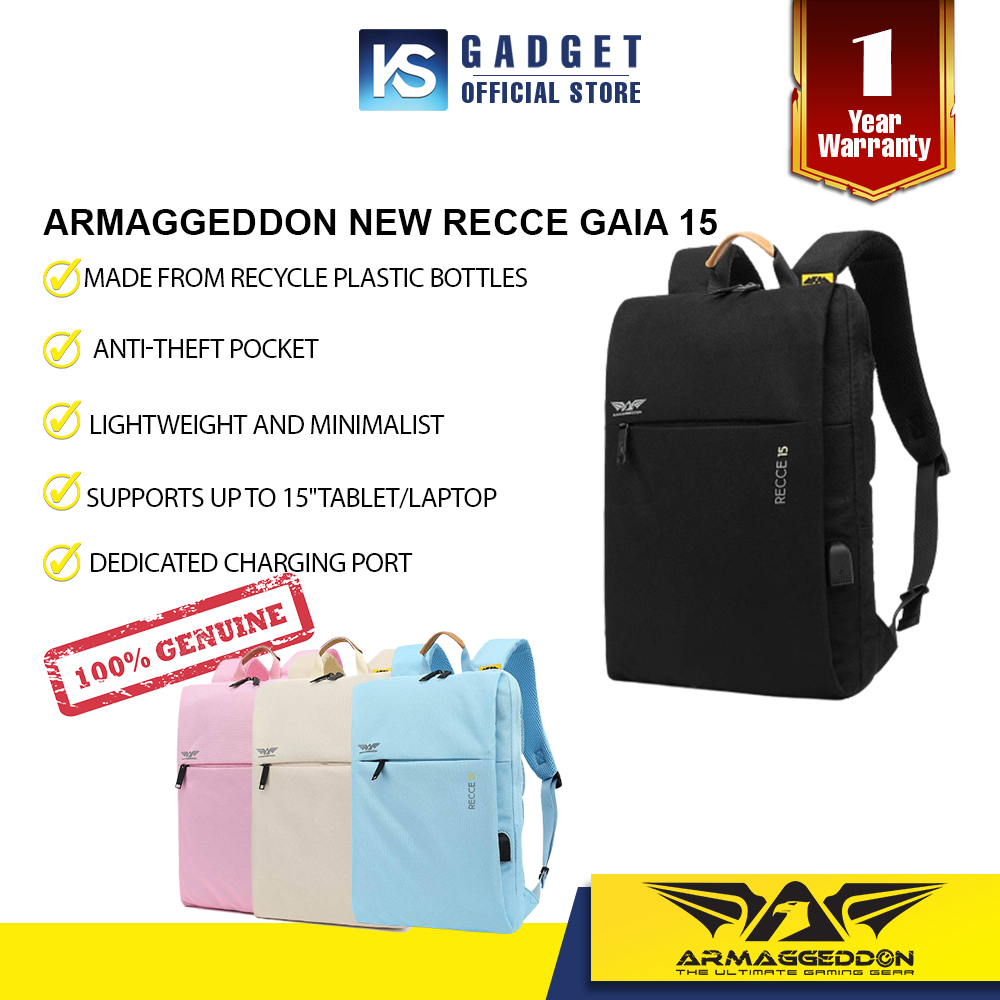 ARMAGGEDDON NEW RECCE GAIA 15 LIFESTYLE LAPTOP & TABLET BACKPACK ...