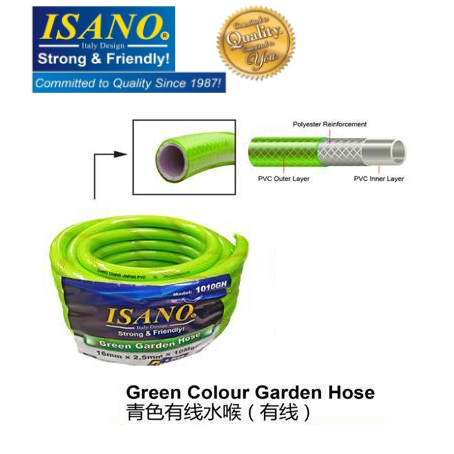 Isano Green Colour Garden Hose - Hose Hijau | Shopee Malaysia