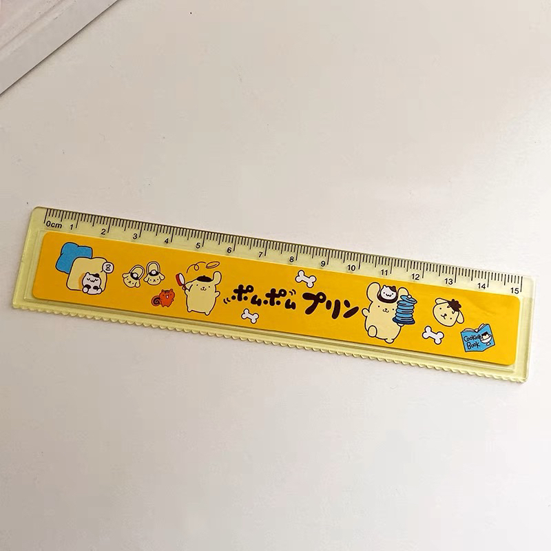 15cm Cartoon Ruler 2 in 1 Straight and Wave Ruler Pembaris Comel Lurus ...